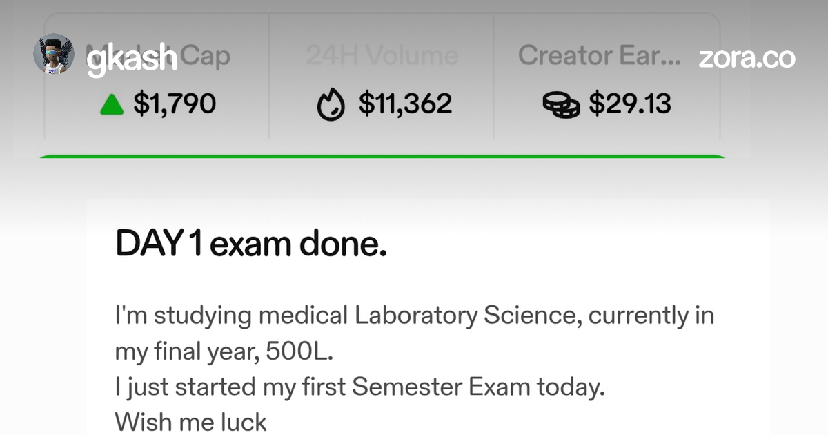 $50 Creator earning from Zora today