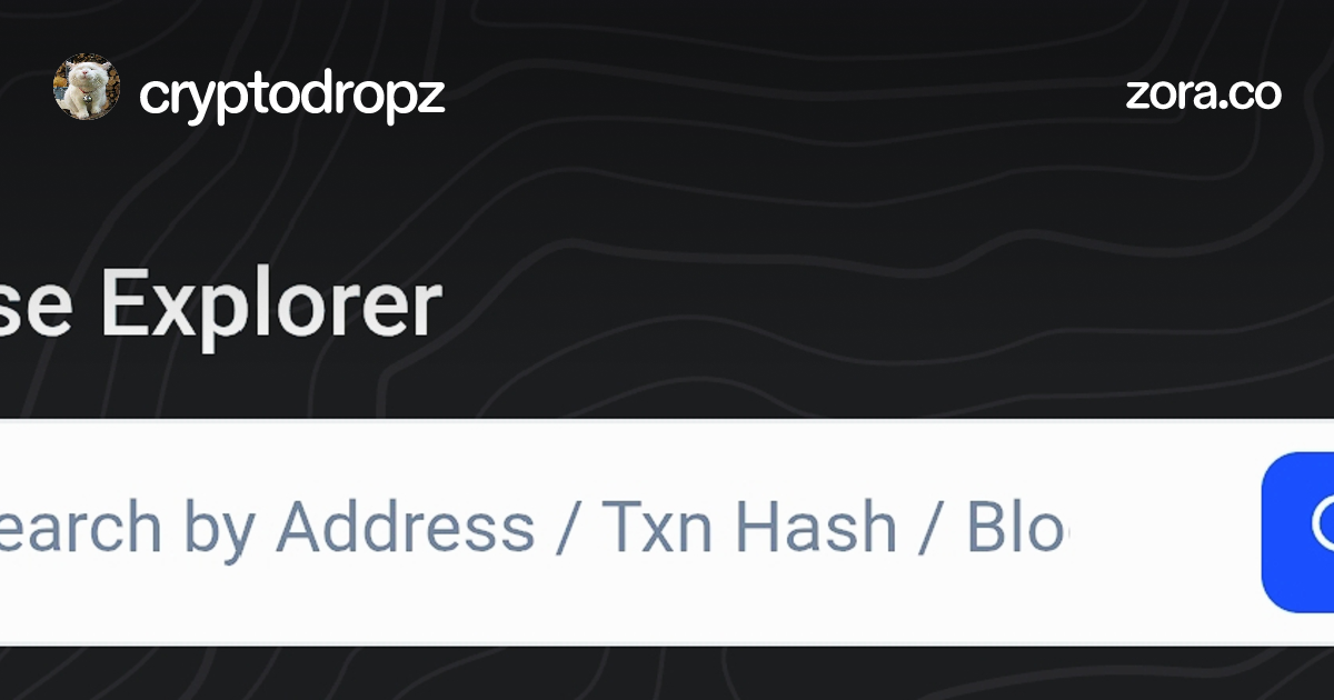 Base blockchain explorer