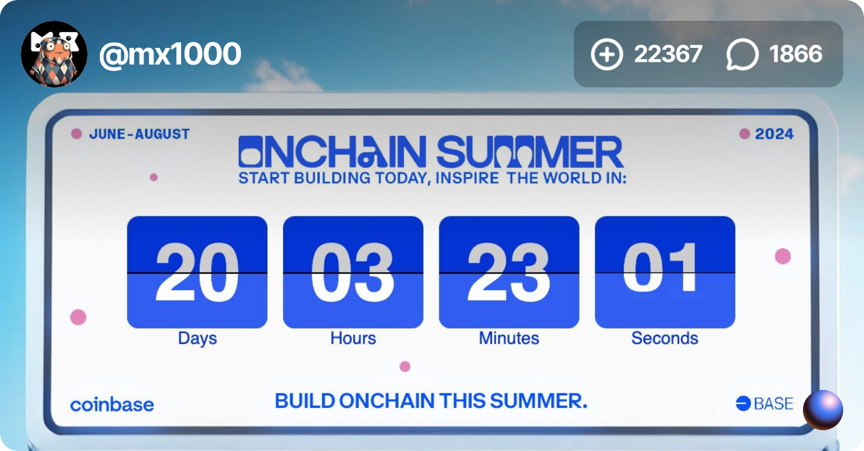 Onchain Summer Countdown!