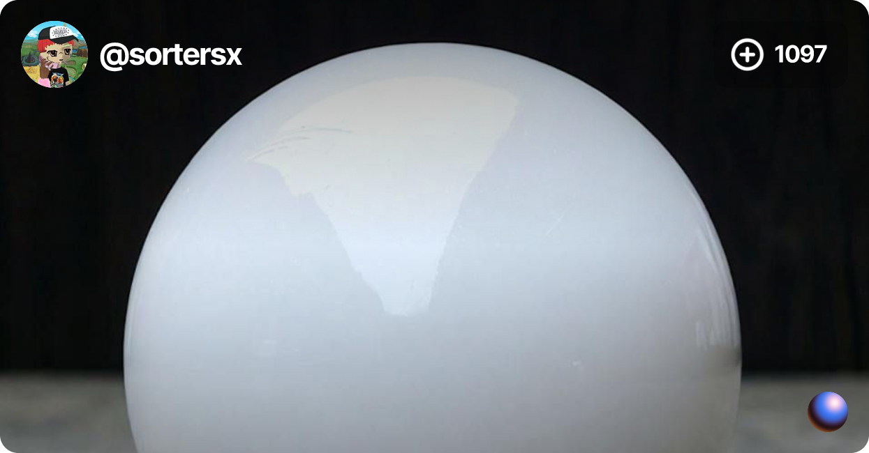 Smooth White Sphere