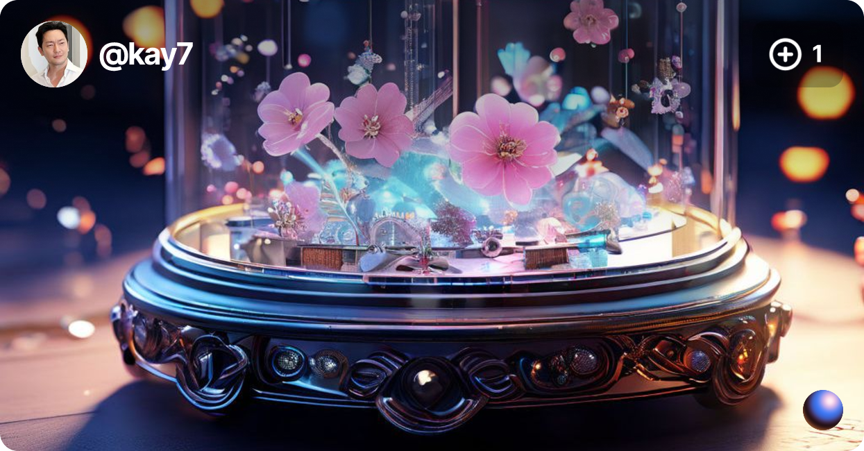 flower music box
